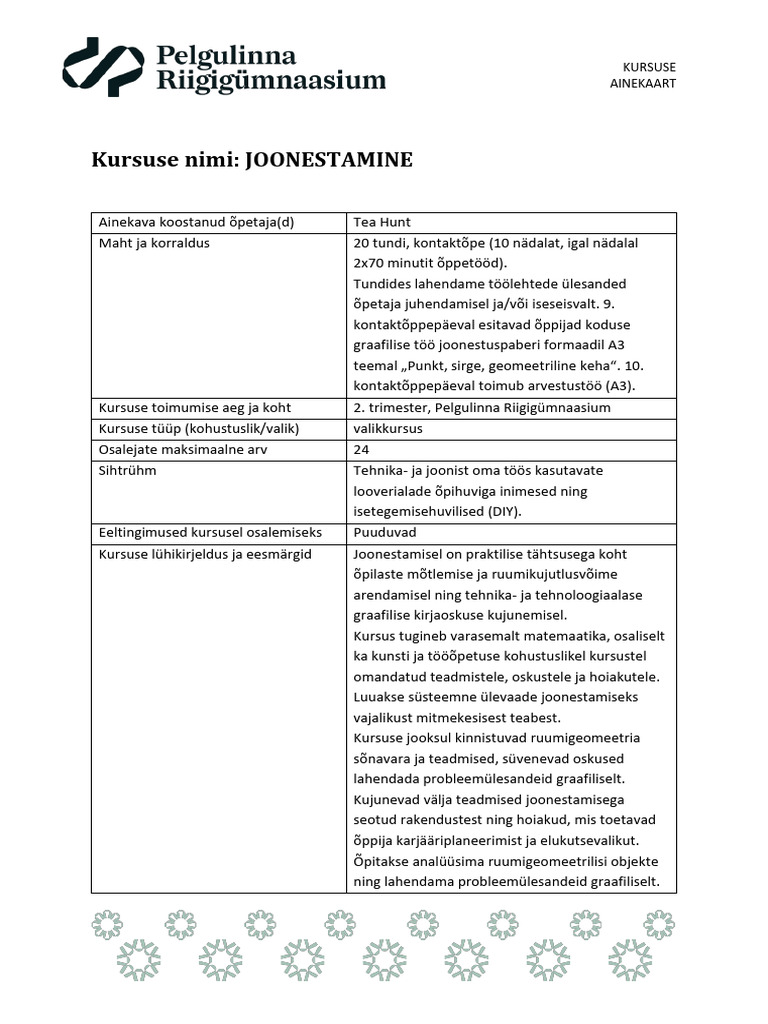 Joonestamine | PDF