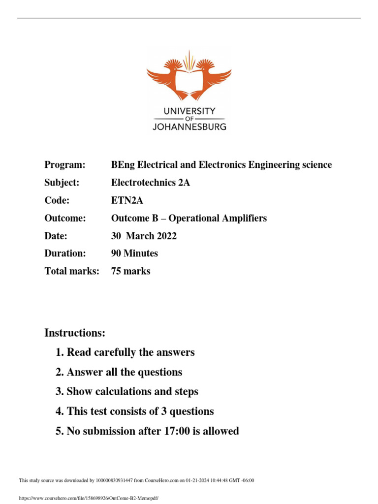 OutCome B2 Memo | PDF | Amplifier | Electrical Components