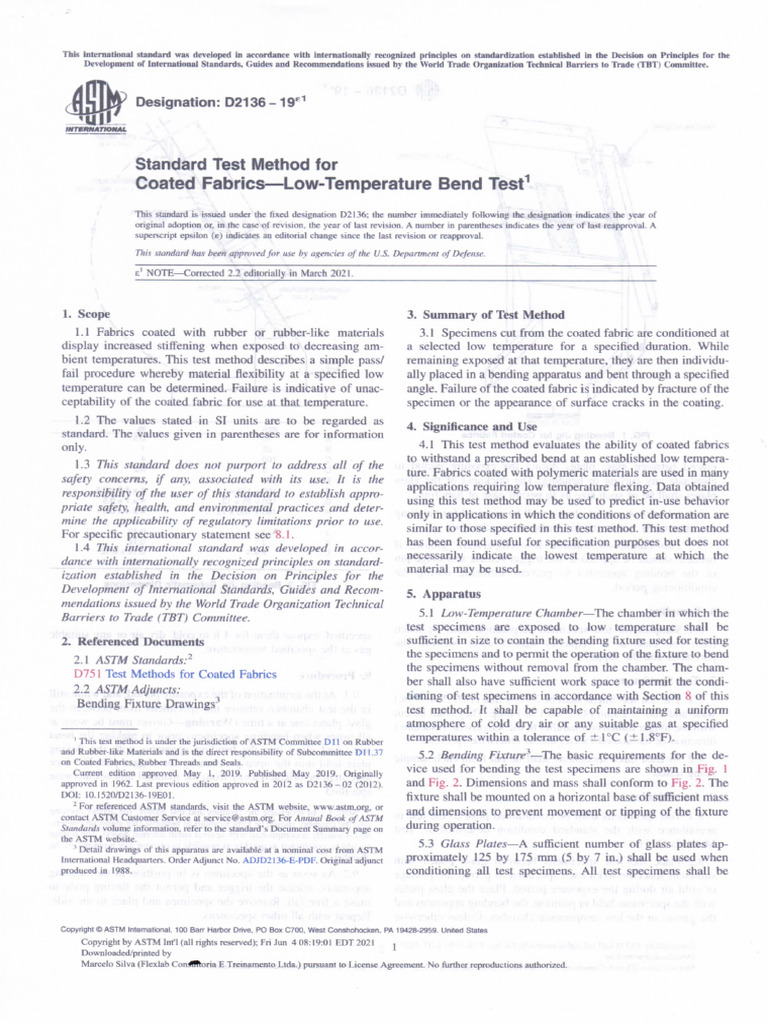 Astm D2136-19 | PDF