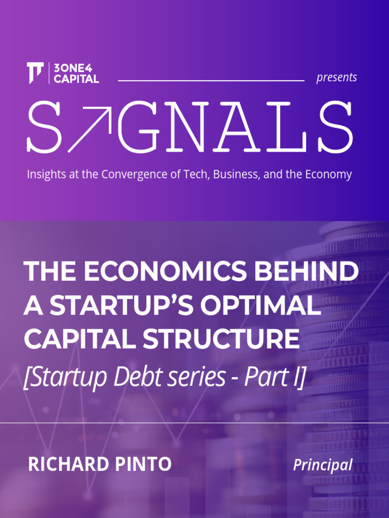 Optimal Capital Structure For Startups | PDF | Debt | Startup Company Optimal Capital Structure For Startups | PDF | Debt | Startup Company