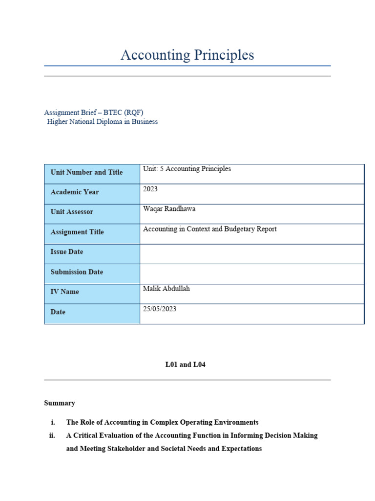 Accounting Principles Word | PDF | Accounting | Balance Sheet