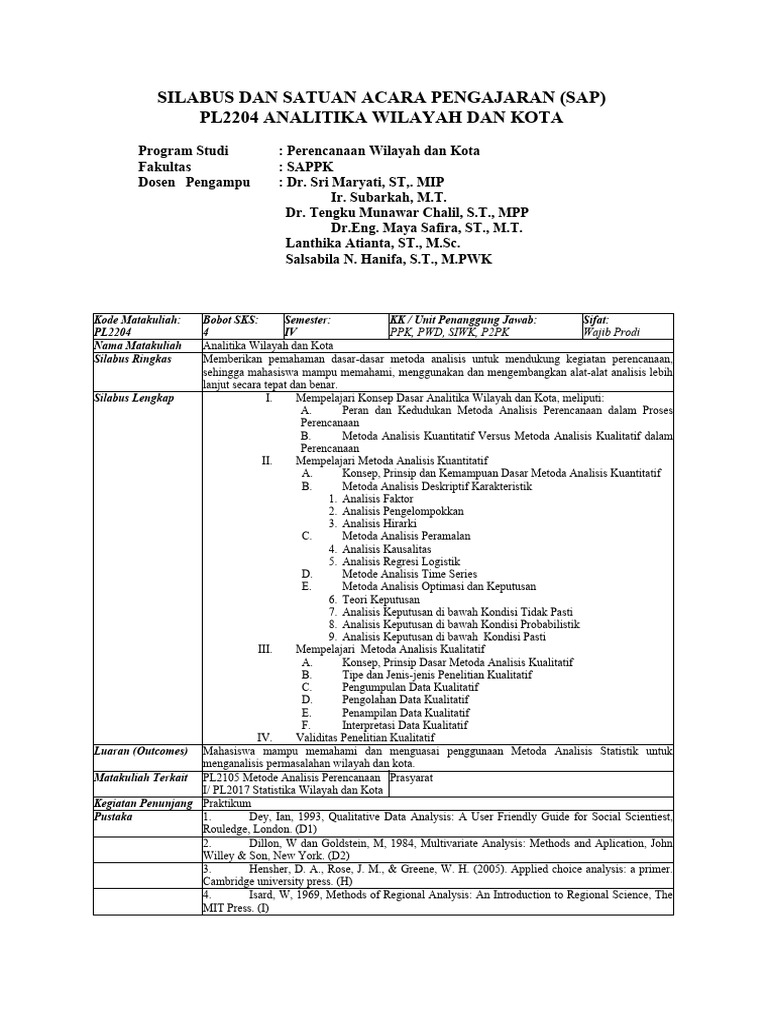Silabus Dan Satuan Acara Pengajaran Map2 2024 | PDF | Karier & Perkembangan | Seni