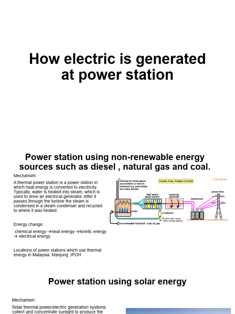 Electricity Generation Methods in Malaysia | PDF | Power Station | Electricity Generation