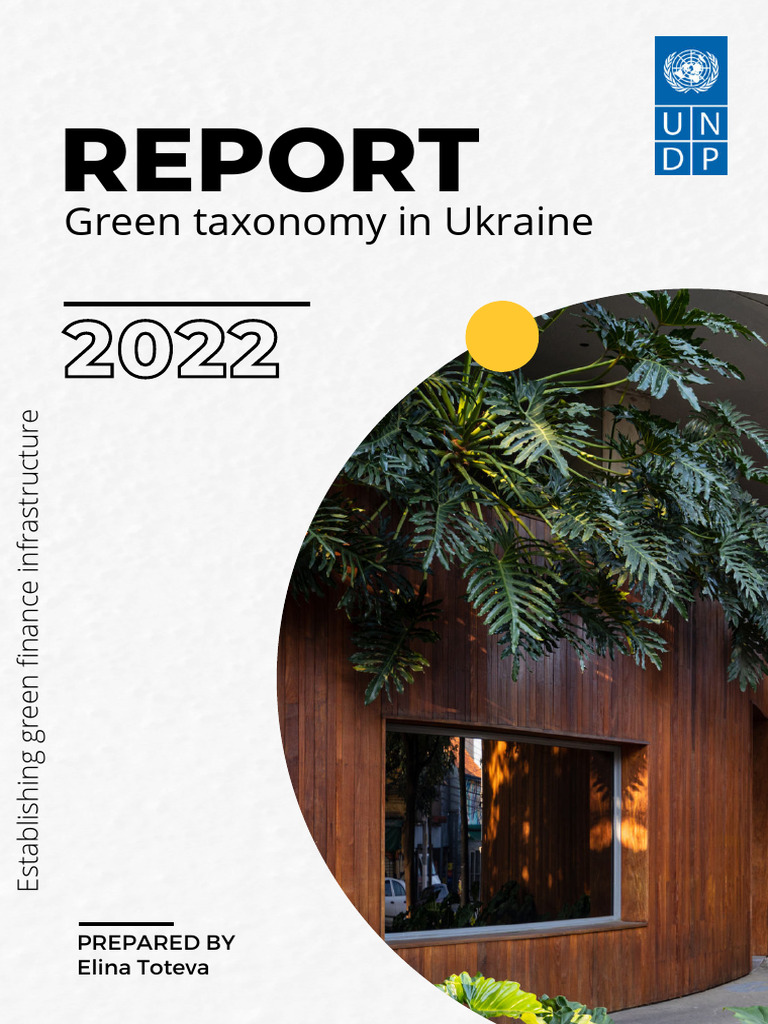 Ukraine's Green Finance Taxonomy Report | PDF | Sustainability | Green ...