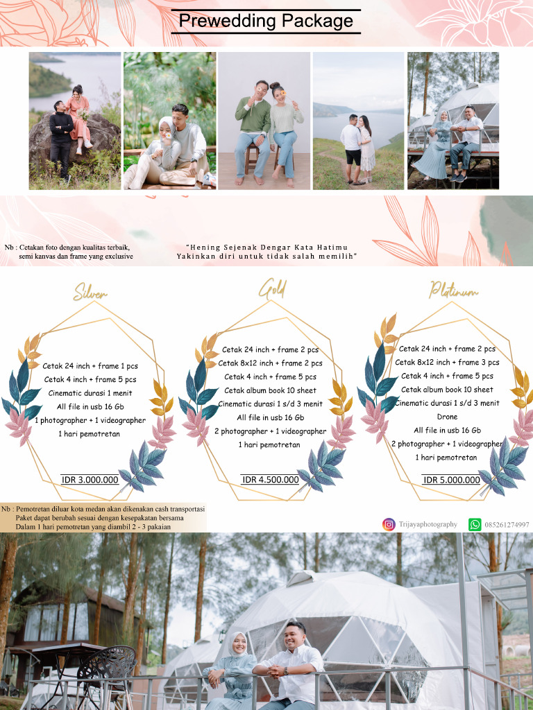 Pricelist Prewed 2024 | PDF