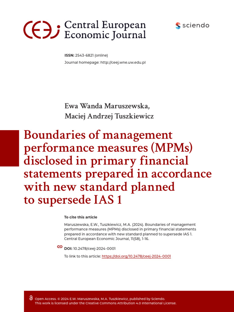 Boundaries of Management Performanc | PDF | International Financial ...