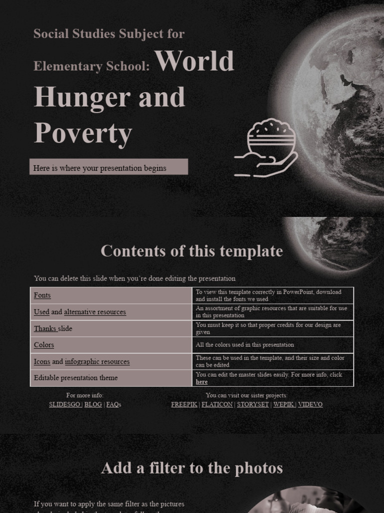 Social Studies Subject For Elementary School - World Hunger and Poverty ...