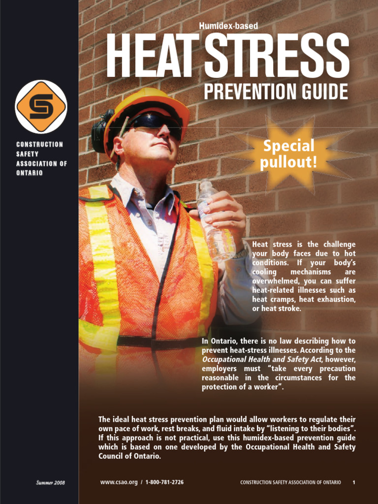 IHSA Heat Stress Guide | PDF | Hyperthermia | Humidity