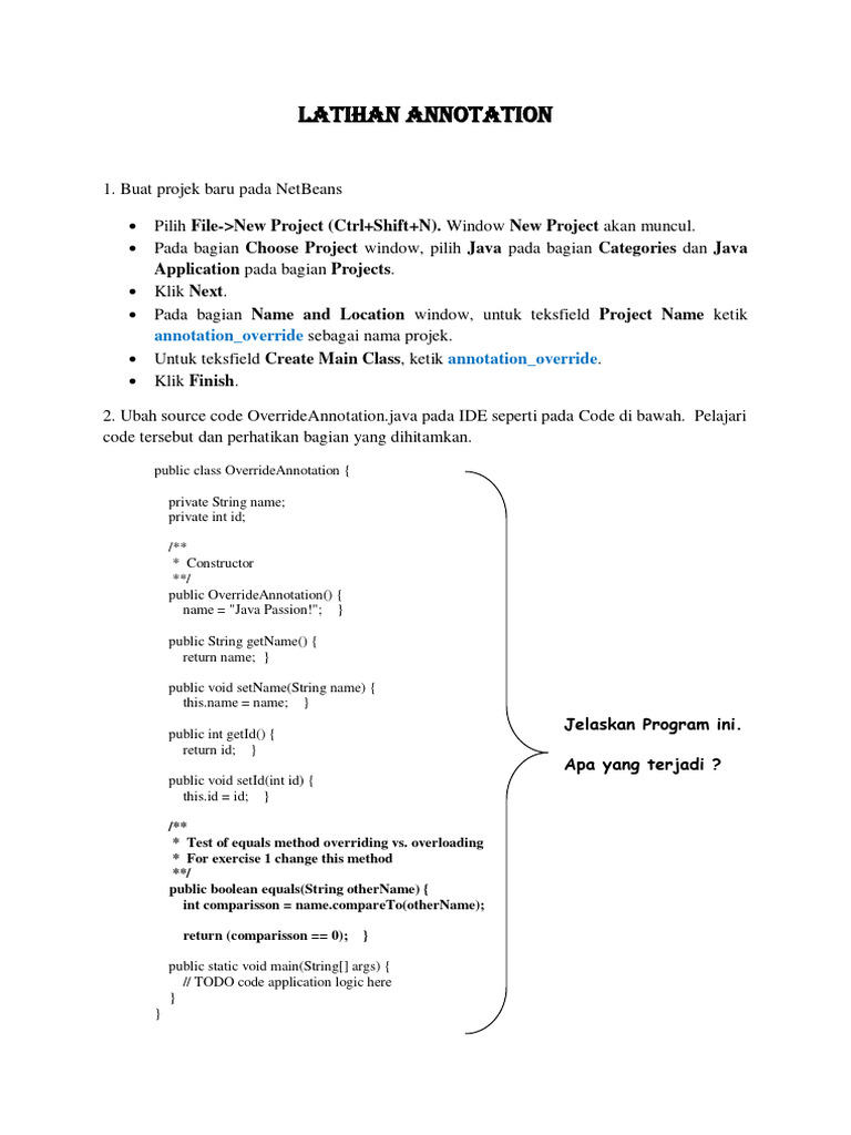 Latihan Annotation | PDF