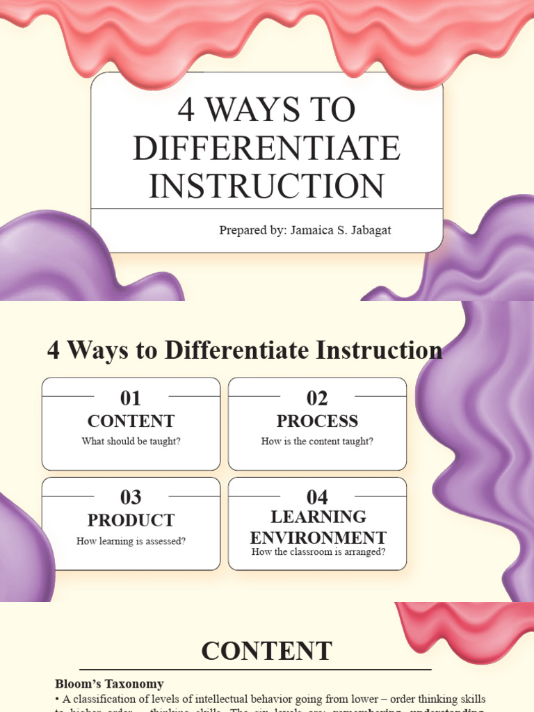 4 Ways To Differentiate Instruction | Download Free PDF | Learning | Differentiated Instruction