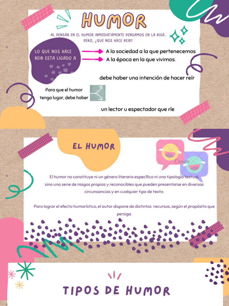 HUMOR características y recursos | PDF | Humor | Parodia