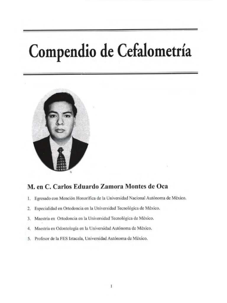 ZAMORA C. - Compendio de Cefalometria | PDF