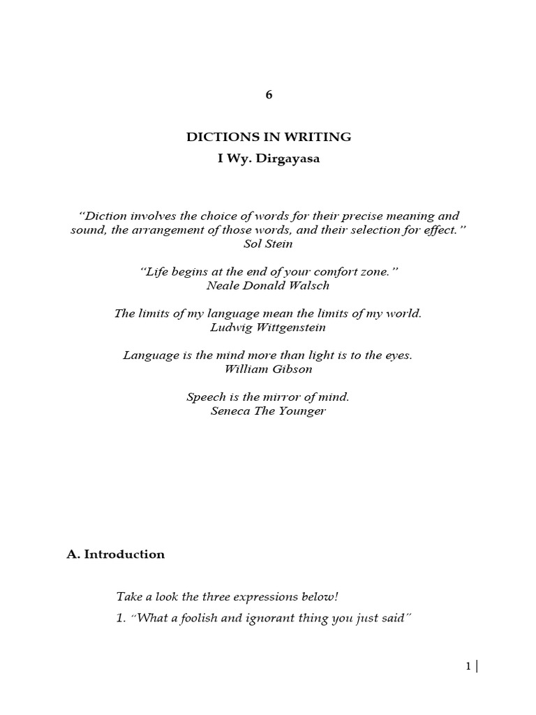 Dictions | PDF | Poetry | Slang