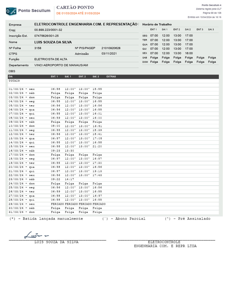 FOLHA DE PONTO 03-2024 LUIS SOUZA (Assinado) | PDF | Aplicações de ... FOLHA DE PONTO 03-2024 LUIS SOUZA (Assinado) | PDF | Aplicações de ...