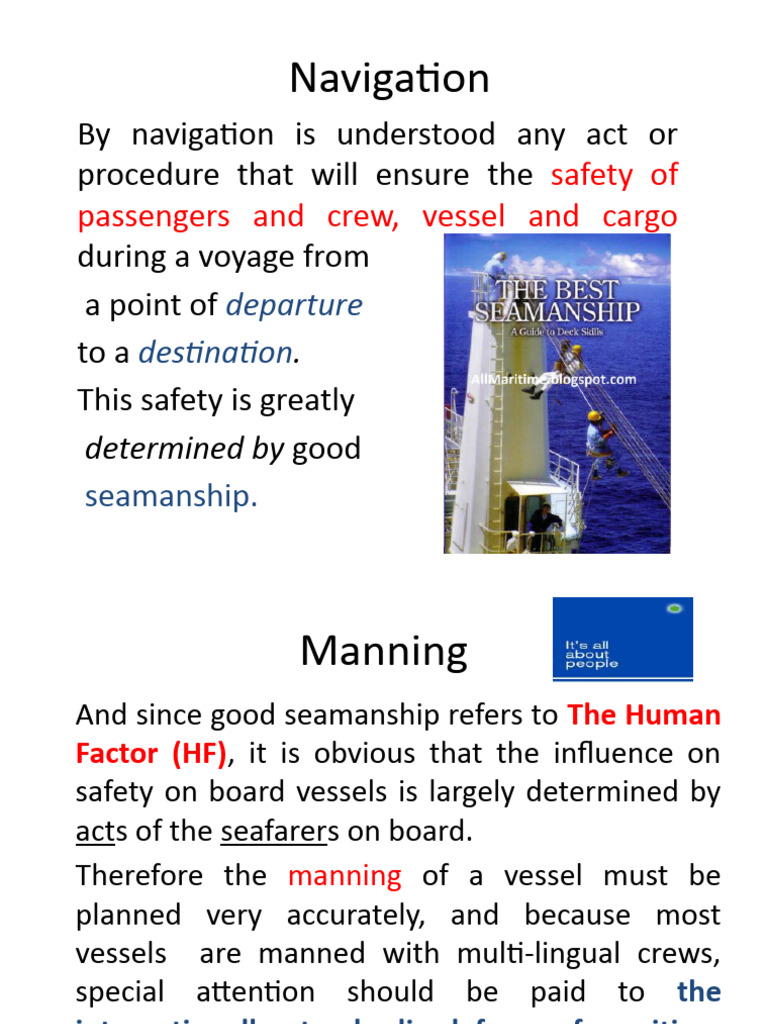 Maritime Navigation and Manning Essentials | PDF | Navigation | Shipping