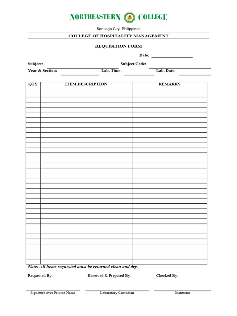 Laboratory Forms | Download Free PDF | Laboratories