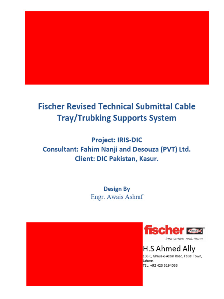 29-01-2024-Fischer Revised Technical Submittal-Electrical Cable Tray ...