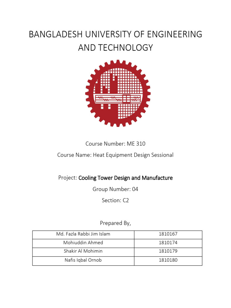 Cooling Tower Update1 Pdf Heat Transfer Water