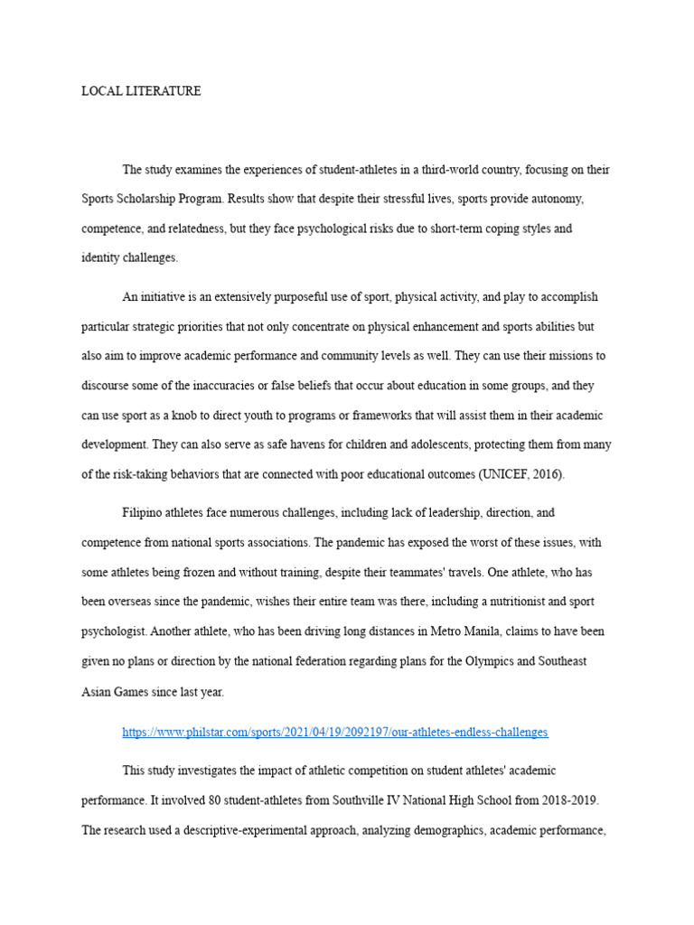 Local Literature | Download Free PDF | Sports | Adolescence
