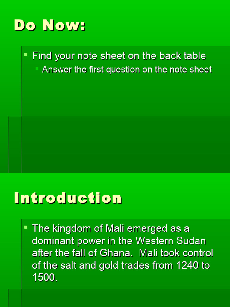 Mali Empire: Rise and Fall | PDF | Mali | Africa