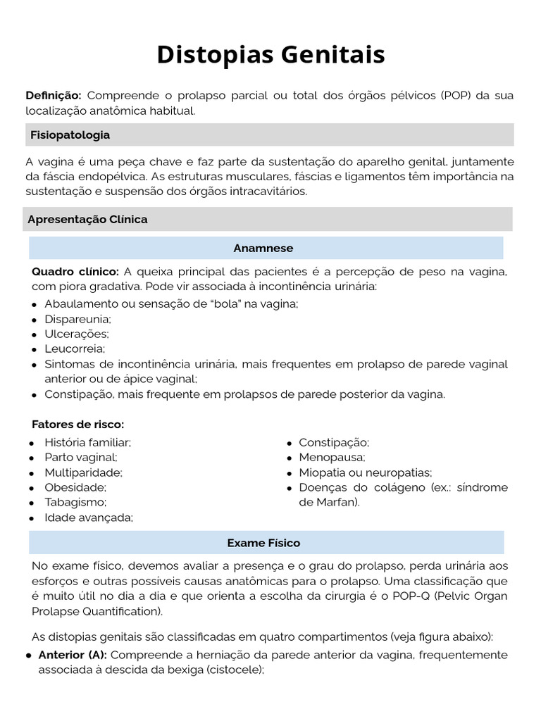 Anatomia Humana - Distopias Genitais | PDF | Vagina | Remédio