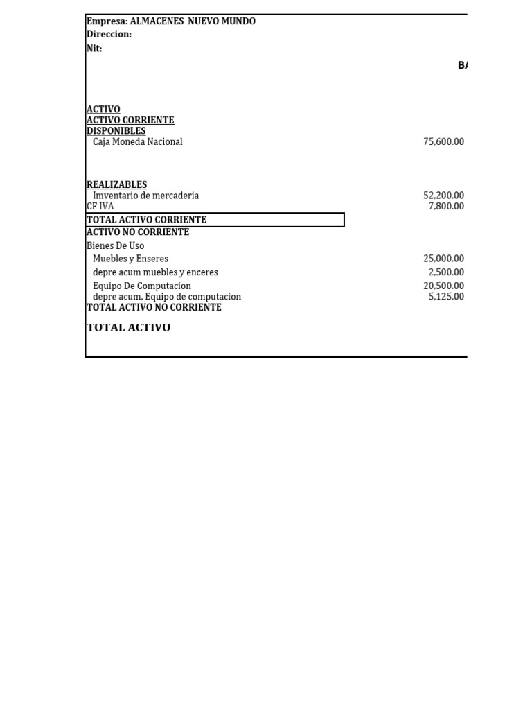 FORMATO DE CONTABILIDAD | PDF | Impuesto al valor agregado | Contabilidad