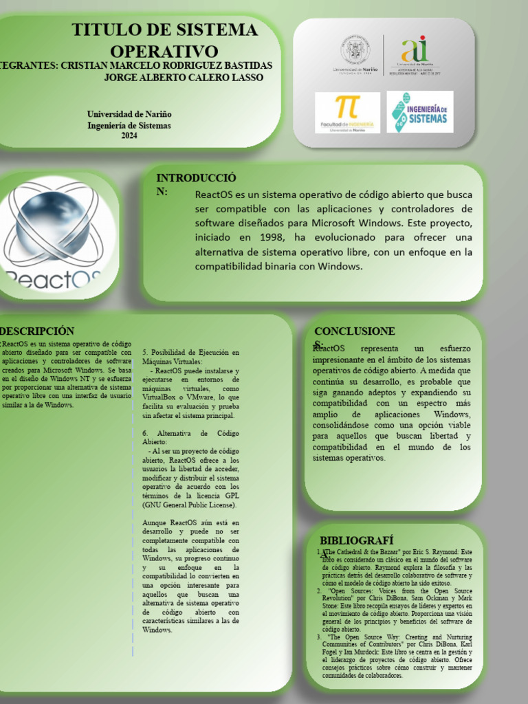 PosterS.O | PDF | Microsoft Windows | Fuente abierta