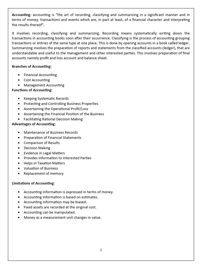 Fundamentals Of Accounting Pdf Debits And Credits Expense