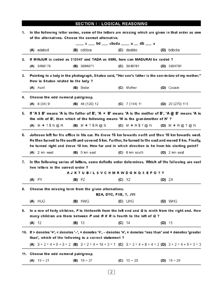 IMO Class 9 Solved Sample Paper | PDF