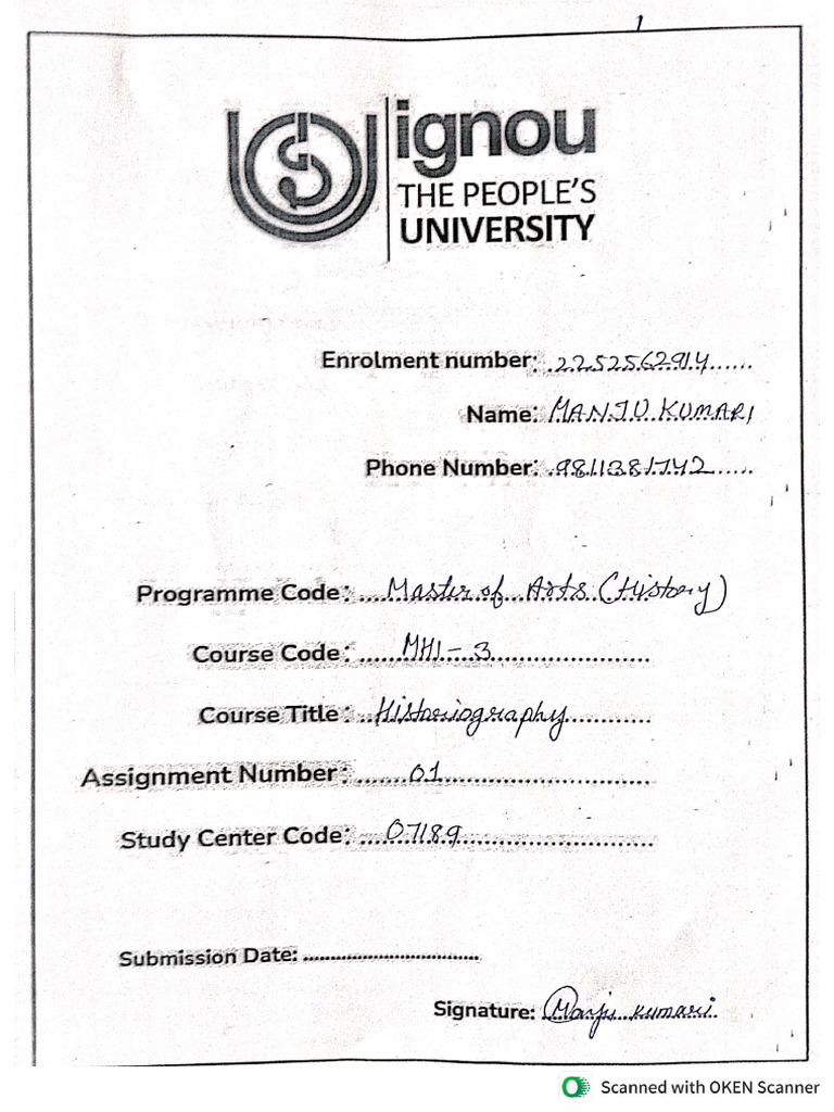 Master of Arts (History) Second Year | PDF