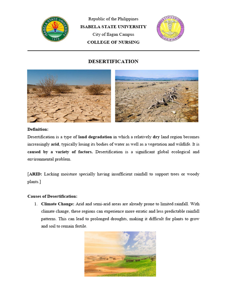 DESERTIFICATION | PDF | Agriculture | Soil