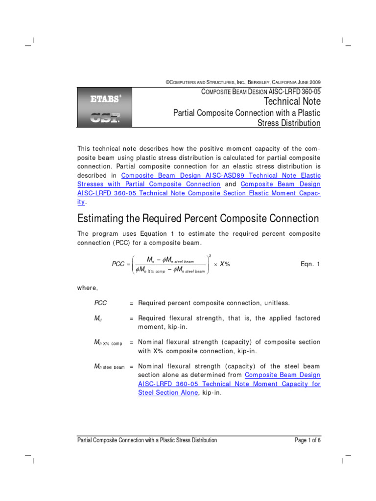 E TN CBD Aisc LRFD360 05 009 | PDF | Beam (Structure) | Bending