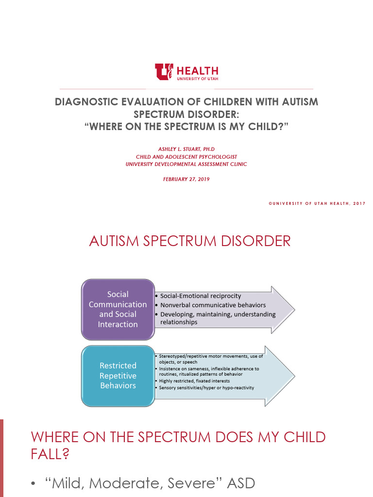 asd-evaluation | PDF | Autism Spectrum | Mental Disorder