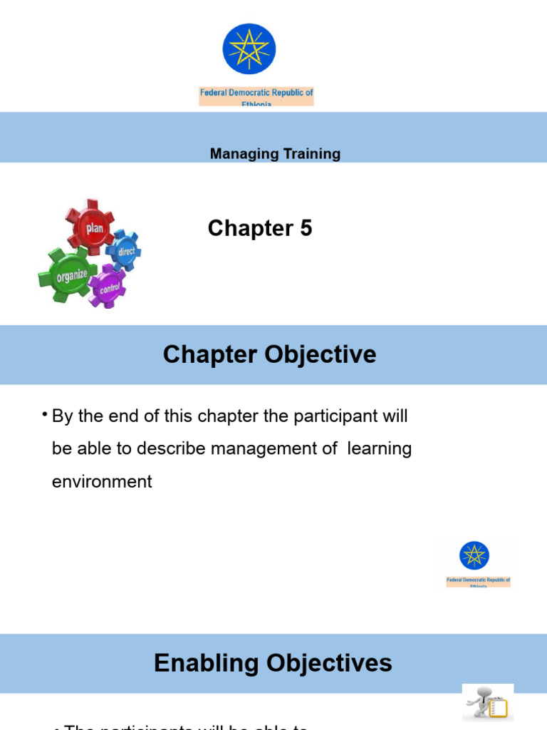 Chapter5 Managing Learning Environment | PDF | Learning | Conflict ...