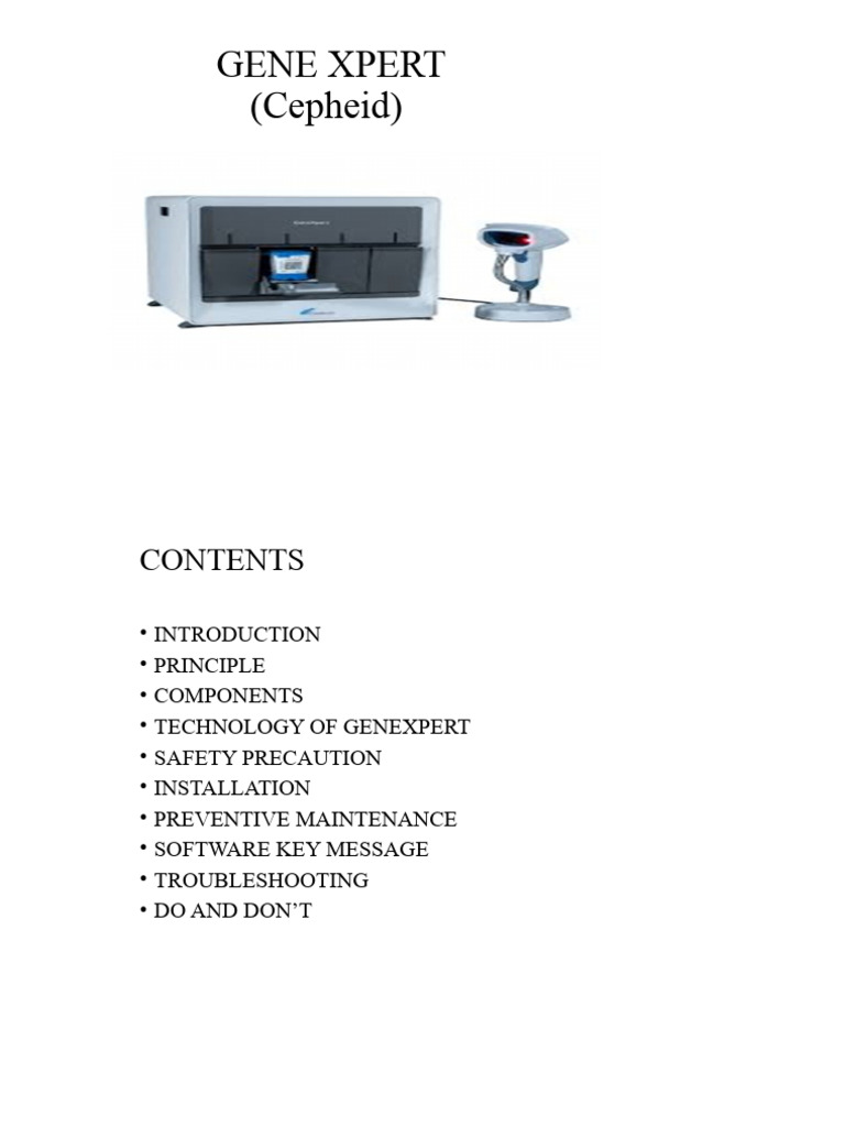 Draft Gene Xpert Training | PDF | Polymerase Chain Reaction | Biology