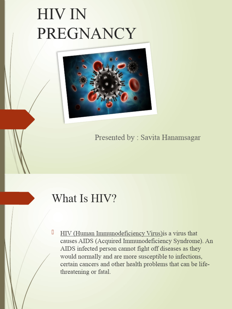 HIV Transmission and Prevention in Pregnancy | PDF | Hiv/Aids ...