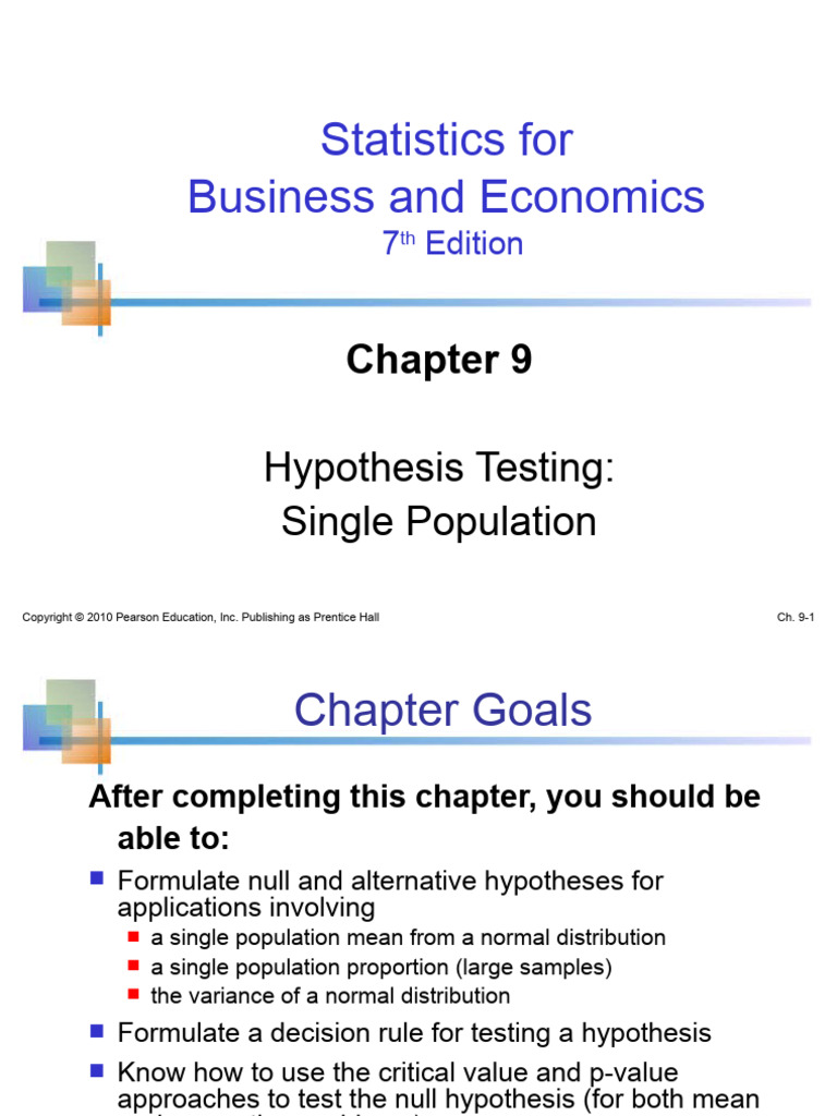 Chap 9 | Download Free PDF | P Value | Statistical Significance