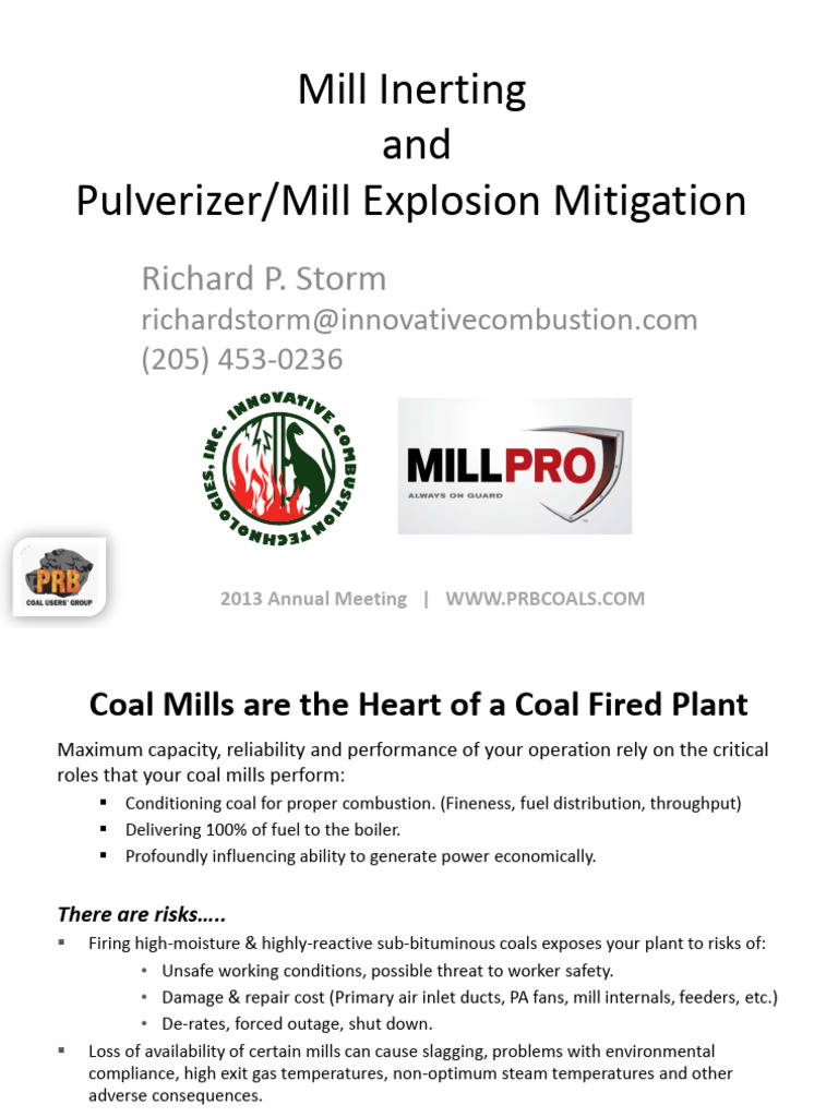 Newsletter Mill Inerting Systems | PDF | Coal | Fires