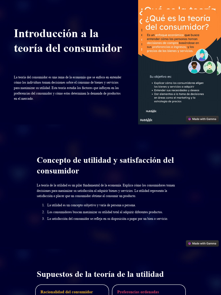 Introduccion A La Teoria Del Consumidor | PDF | Utilidad | Utilidad marginal