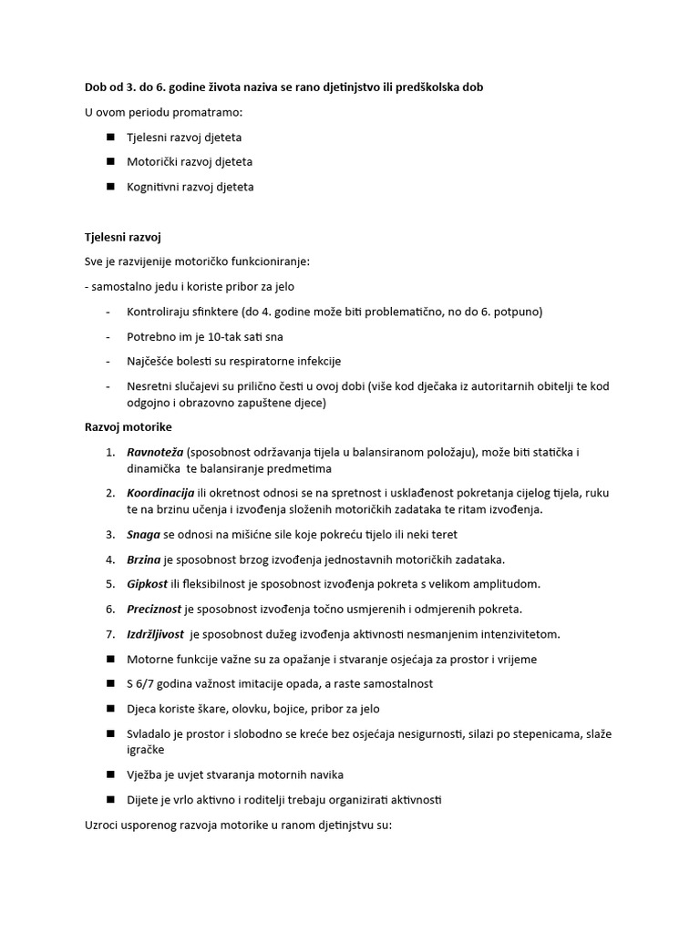 Period Ranog Djetinjstva | PDF