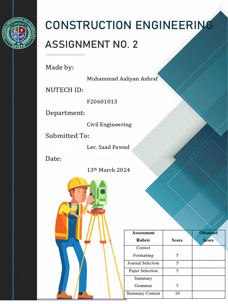 Assignment 2 | PDF | Concrete | Scaffolding
