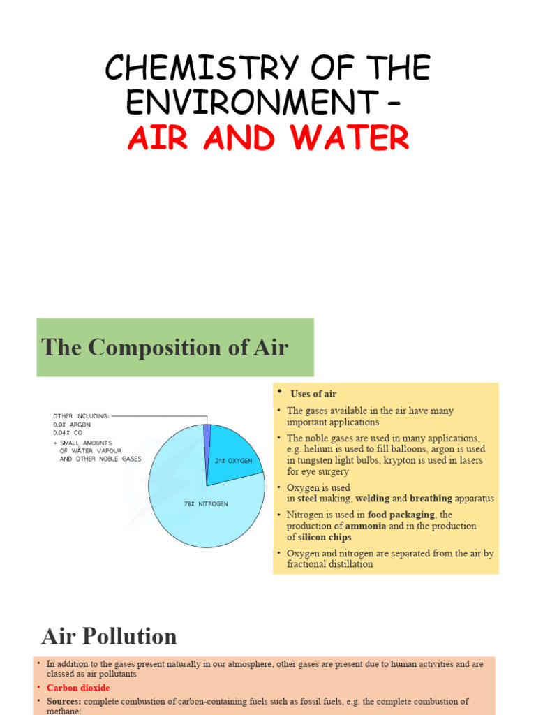 Chemistry of the Environment | PDF | Greenhouse Effect | Greenhouse Gas