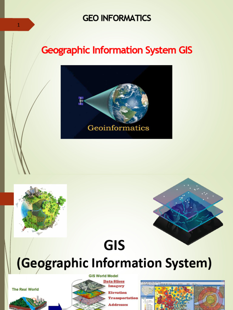 Lecture No. 04 GeoInformatics GIS | PDF | Geographic Information System ...