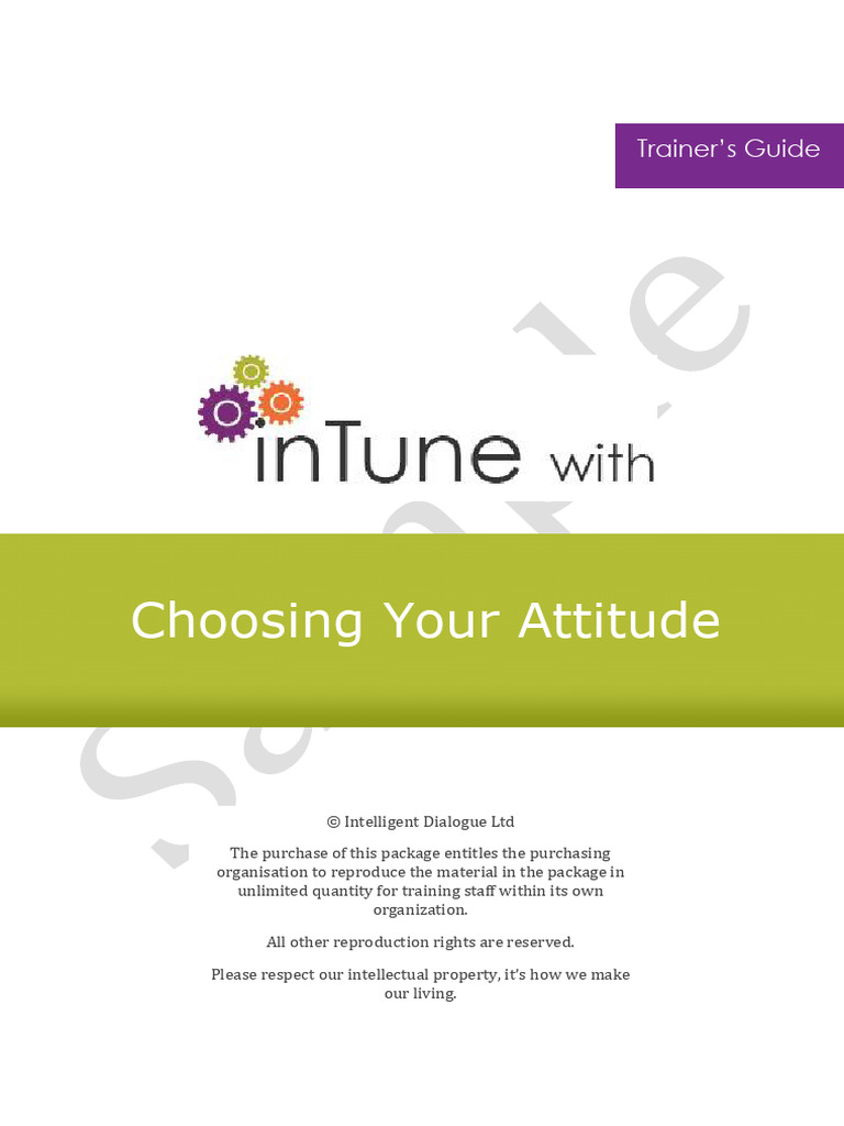 Free Choose Your Attitude Training Example | PDF | Microsoft Power ...