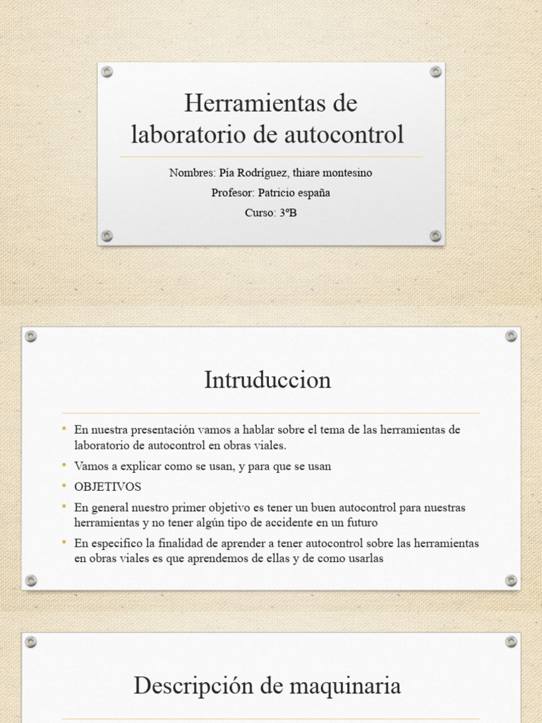 Herramientas de Laboratorio de Autocontrol | PDF