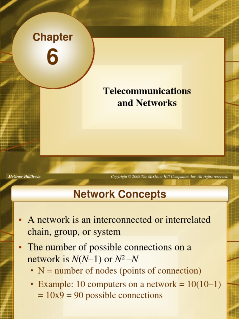 Telecommunications and Networks: Mcgraw-Hill/Irwin Mcgraw-Hill/Irwin ...