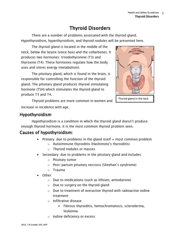 Thyroid Disorders | PDF | Thyroid Disease | Hyperthyroidism