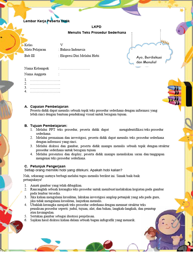 LKPD Bhs Indo Chintya | PDF