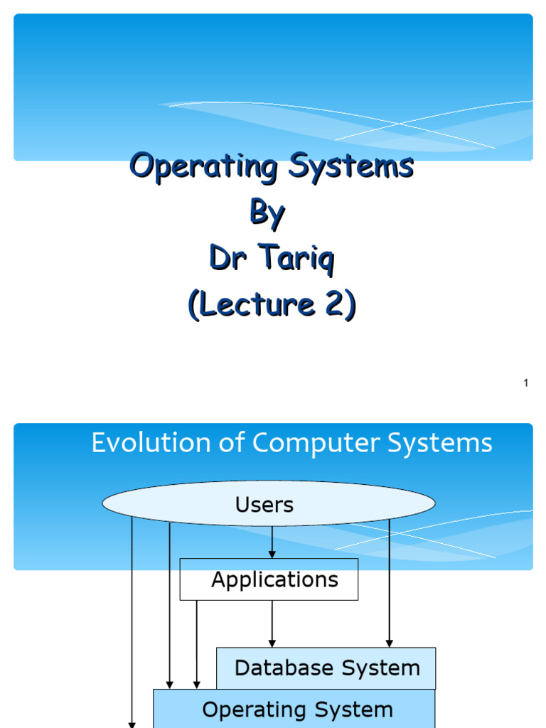 Operating System Lecture 2 | PDF | Computer Data Storage | Byte