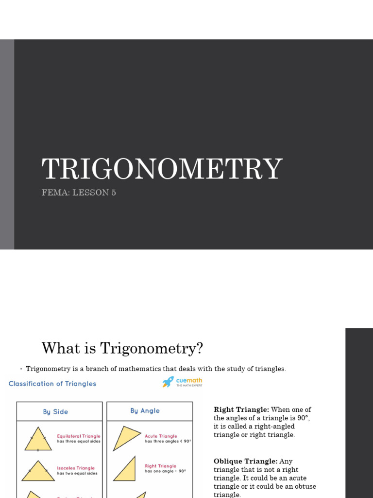Solution of Right Triangles | PDF | Trigonometry | Triangle